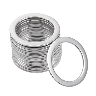 20 Pcs 304 Stainless Steel Flat Washer for Screw Bolt - Bed Bath ...