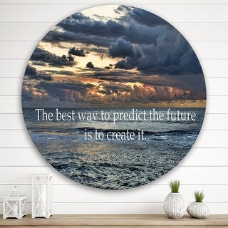 Designart 'The Best Way To Predict The Future Is To Create It' Nautical ...