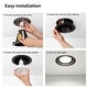 6 Pack 6" Recessed Light Baffle Trim, Full Metal, Anti-Glare Ceiling ...