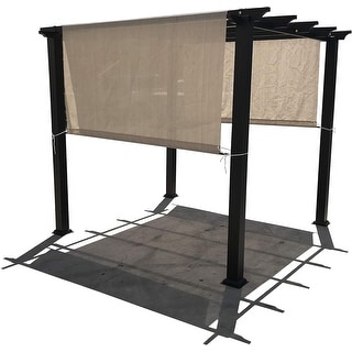 Universal HDPE Permeable Pergola Canopy Sun Shade Cover with Rod ...