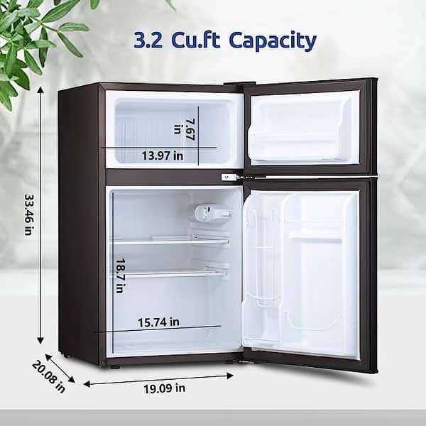 mini fridge dimensions