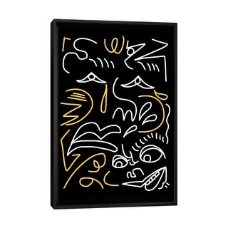 iCanvas "Line Art Portraits And Faces" by Little Dean Framed - Bed Bath ...