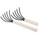 2Pieces 5 Tines Garden Claw Rake Hand Rake Cultivator Claw Soil Tiller ...