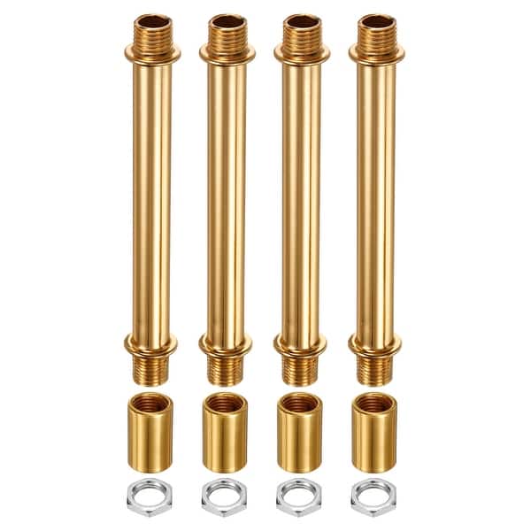 4set M10x1 Threaded Extension Rod Kit 100mm Coupling Nut with Pipe Hex ...