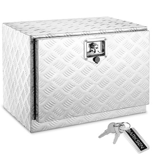 ARKSEN 24" Aluminum Underbody Tool Box Storage w/ Lock - Bed Bath ...