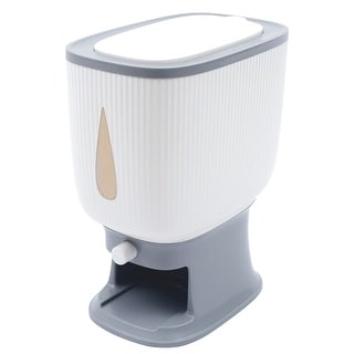 Large 22Lbs Rice Dispenser with Sealed Container and Measuring Cup ...
