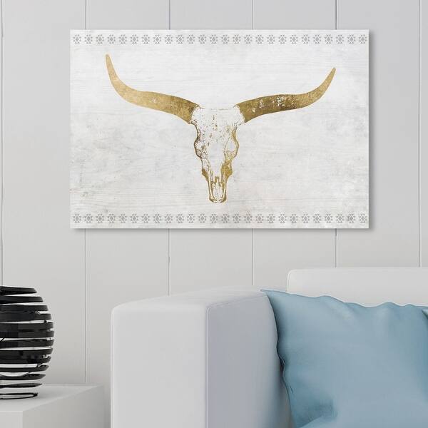 Oliver Gal 'Desert Skull Faded' Animals Wall Art Canvas Print Farm ...