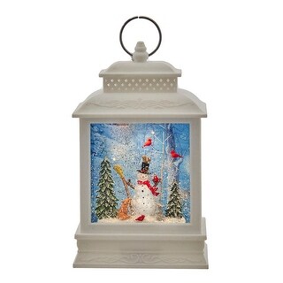 Kurt Adler 10.6-Inch Battery-Operated LED Snowman Water Lantern - Bed ...