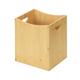 Small Waste baskets, Rectangular Waste Baskets Bamboo Garbage Can - Bed ...