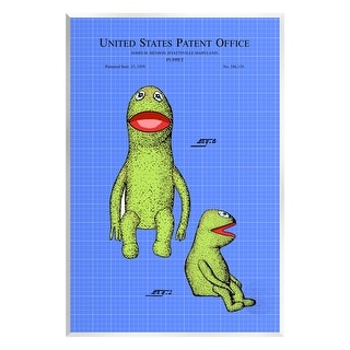 Stupell Frog Puppet Character Blueprint Wall Plaque Art, Design by Karl ...