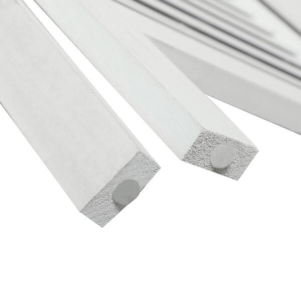 White 6-Panel Sycamore Wood Folding Louvered Room Divider Screen - Bed ...