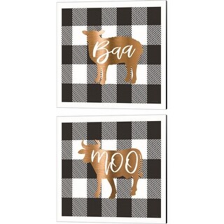 Front Porch Pickins 'Buffalo Baa & Moo' Canvas Art (Set of 2) - Bed ...