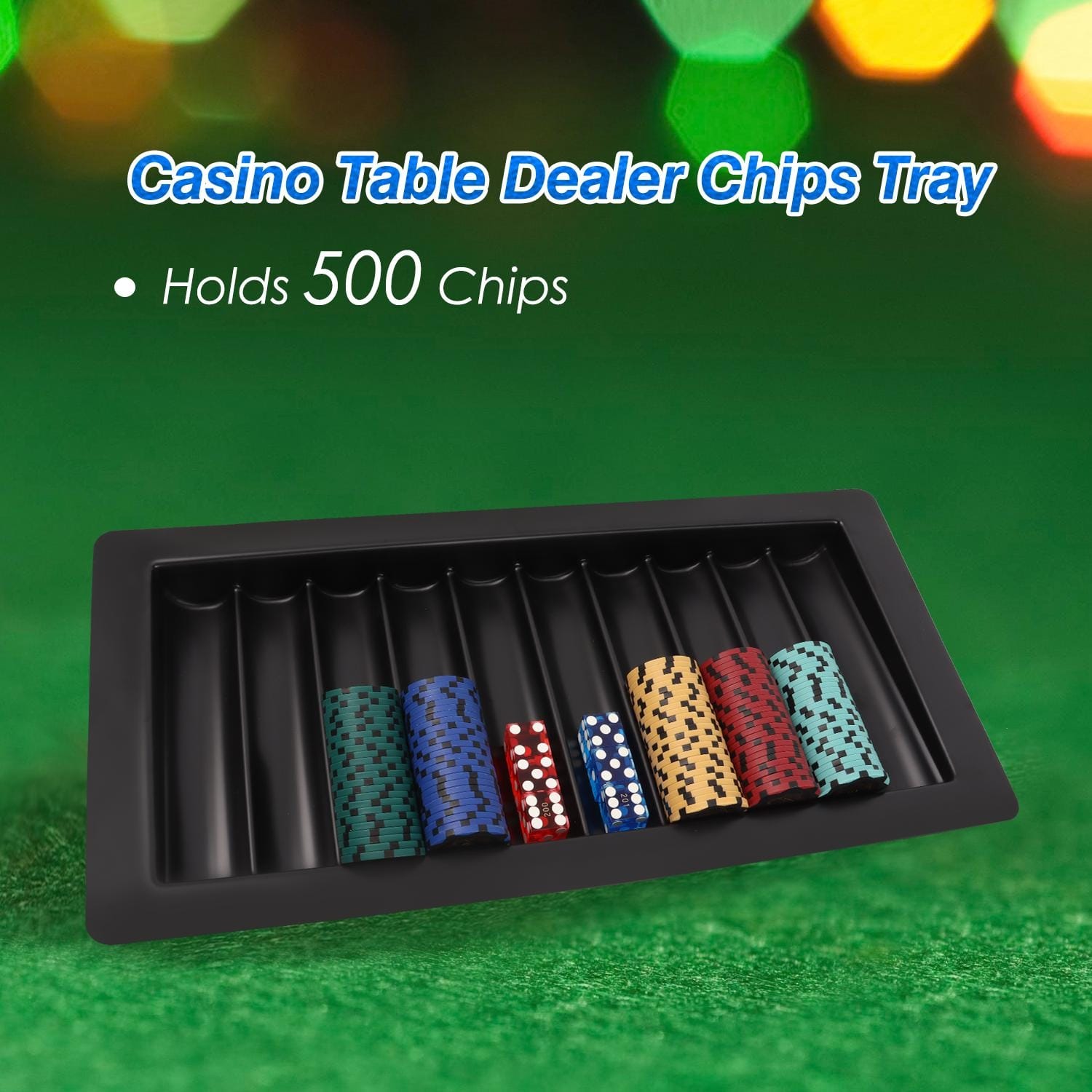 GSE™ 10-Row Casino Poker Table Dealer Poker Chip Tray. Custom Poker ...