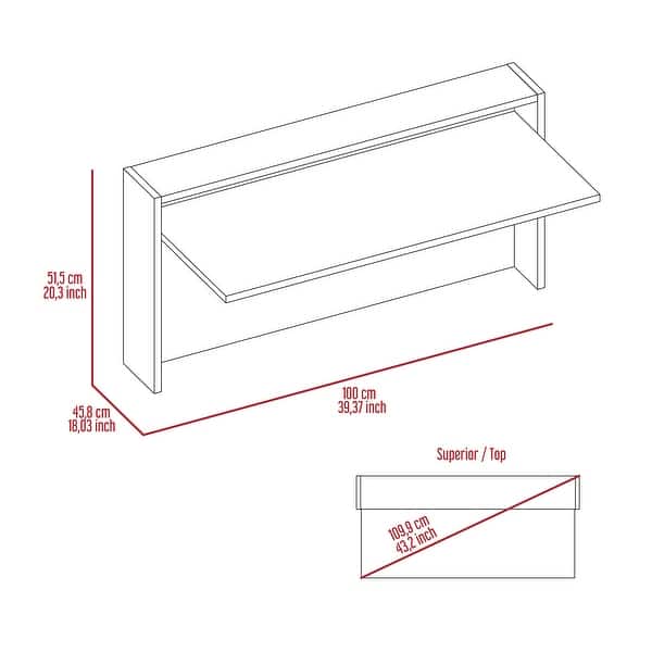 Wall Mounted Floating Desk with Support System and Fast Fold and Unfold ...