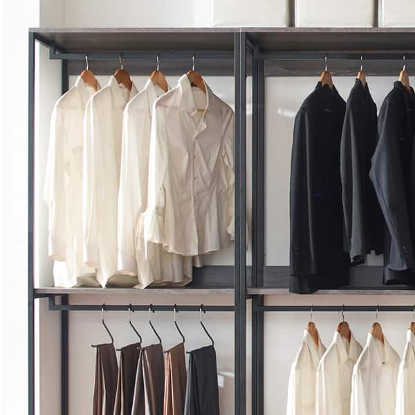 Veronica Wood and Metal Walk-in Closet System - On Sale - Bed Bath ...