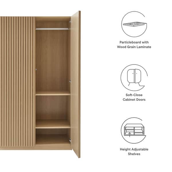 ikea pine effect wardrobe