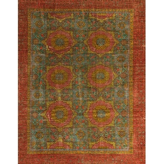 Ahgly Company Machine Washable Abstract Tomato Red Area Rugs - Bed Bath ...
