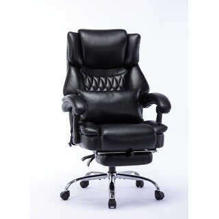 Diamond PU Leather High Back 360° Swivel Recliner Office Chair - Bed ...