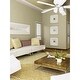 Westinghouse 52 in. Rustic Bronze White LED Indoor Ceiling Fan - Bed ...