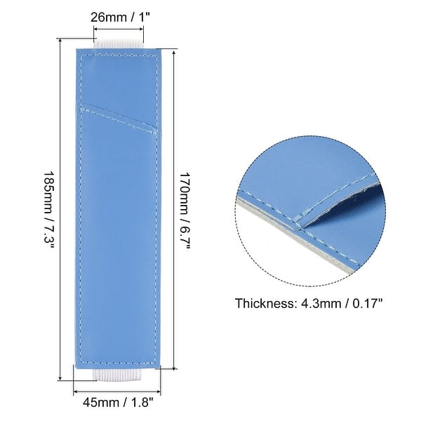 Pen Pouch Holder, Adjustable Leather Pencil Pocket Protectors Case with ...