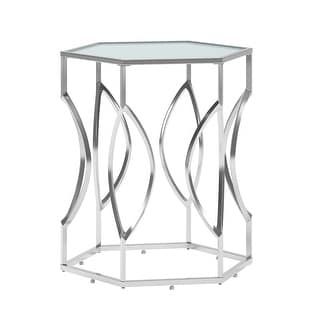 Anson Steel Arch Curved Sculptural Modern End Table by iNSPIRE Q Bold ...