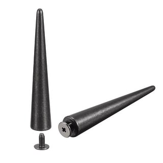 10x55mm Screw Back Rivets, Solid Leather Studs for DIY Black - Bed Bath ...