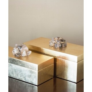 Astoria Quartz Rectangular Boxes (Set of 2) - Bed Bath & Beyond - 40128971