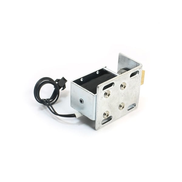 DC 12V 1.7A 5mm 850gf Spring Plunger Door Lock Solenoid w Mount Board ...