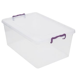 30 Lt Storage Box with Locking Lid, Clear - Bed Bath & Beyond - 36263284