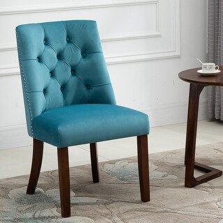 Modern Upholstered Button Tufted Dining Chair (Set of 2) - Bed Bath ...