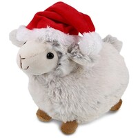 DolliBu Santa Sheep Stuffed Animal Plush with Red Santa Claus Outfit ...