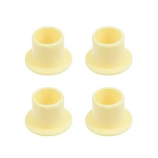 Flanged Sleeve Bearings POM Wrapped Oilless Bushings Yellow 4pcs - Bed ...