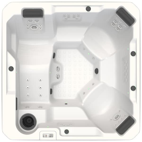 Lifesmart Palmetto 6-Person 72-Jet 230V Acrylic Spa with Lounge Seating ...