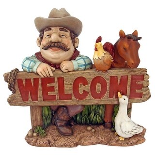 Design Toscano Cowboy Cody Western Welcome Statue - Bed Bath & Beyond ...