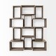 Simul Light Brown Solid Wood Modular Shelving Unit (Set of 2) - 20" W x ...