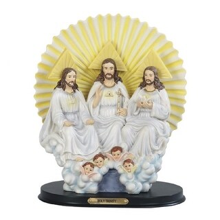 Q-Max 12"H Holy Trinity Father, Son and Holy Spirit Figurine Religious ...