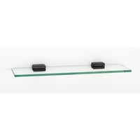 Alno A6550-18 Cube 18" Wide Glass Shelf with Metal Mounting Brackets ...