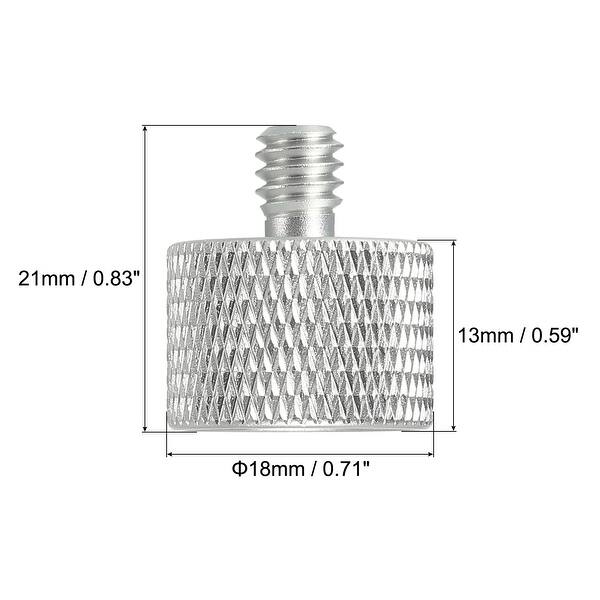 Mic Stand Adapter 5/8 Female to 1/4 Male for Microphone Stand Silver 2 ...