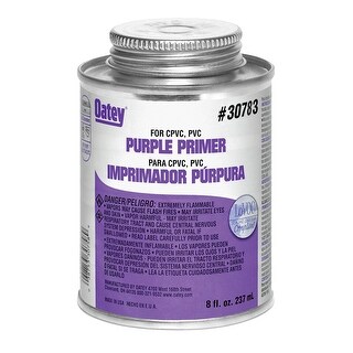 Oatey 30783 PVC/CPVC Purple Primer/Cleaner, 8 Oz, Purple - Bed Bath ...
