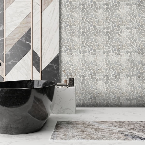 bathroom floor tiles grey pattern