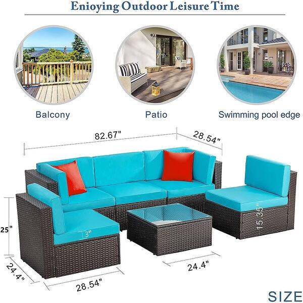 Futzca 6 Piece Small Patio Furniture Sets - Bed Bath & Beyond - 33832318