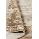 Distressed Abstract Ivory/Brown Contemporary Modern Rug - On Sale - Bed ...