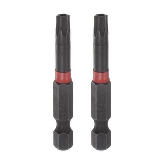 2x T27 Magnetic Security Impact Torx Screwdriver Bit 1/4" Hex Shank 2 ...