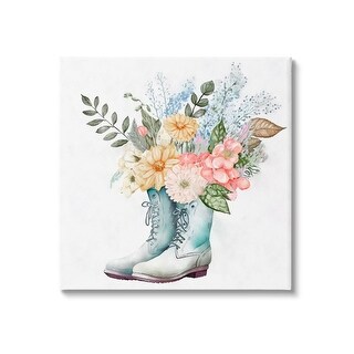 Stupell Garden Boot Mixed Flower Bouquet Canvas Wall Art by Ziwei Li ...