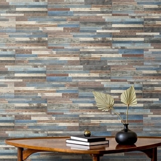 Merola Tile Coleur Tikal Mix 6-1/2" x 20-3/8" Ceramic Wall Tile - Bed ...