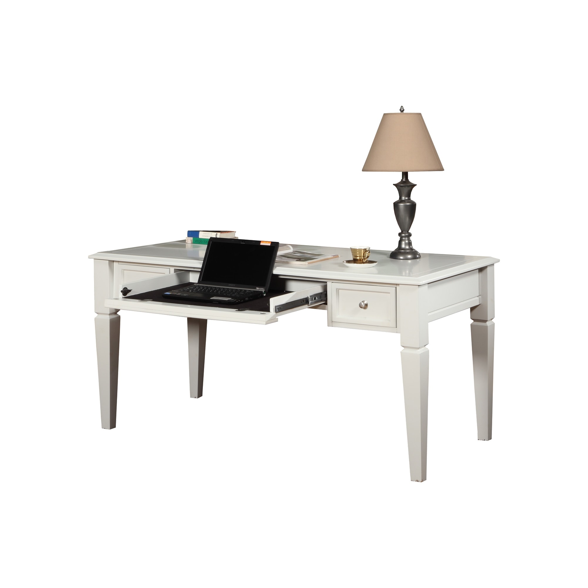 Bridgevine Home Nantucket 53 inch Writing Desk, No Assembly Required ...