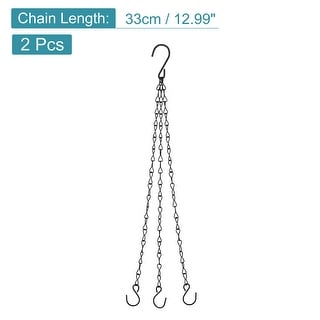 Hanging Chains 33cm Extension Link S Hooks Adjustable 3 Point Holder ...