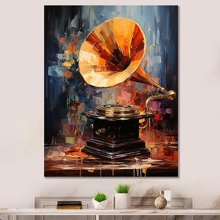 Designart "Phonograph Impression" Phonographs Wall Art Prints - On Sale ...