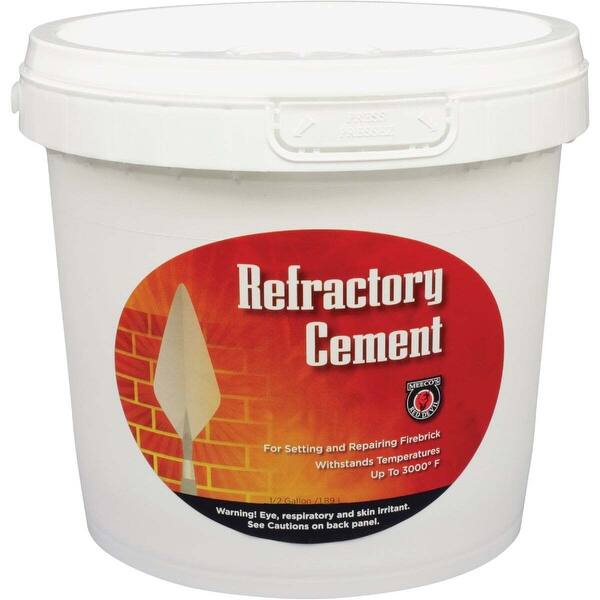 Meeco's Red Devil 1/2 Gal. Buff Refractory Furnace Cement - 1 Each ...