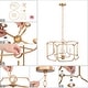 Alisar Mid-century Modern Drum Chandelier Farmhouse Lantern Dining Room ...